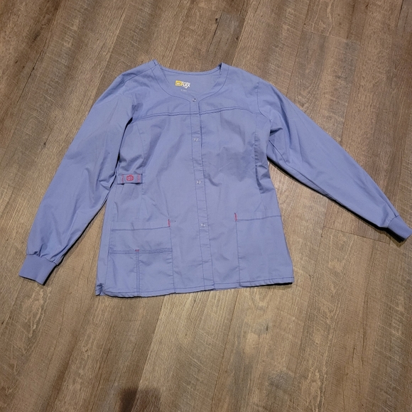 WonderWink | Jackets & Coats | Ceil Blue Scrub Jacket | Poshmark